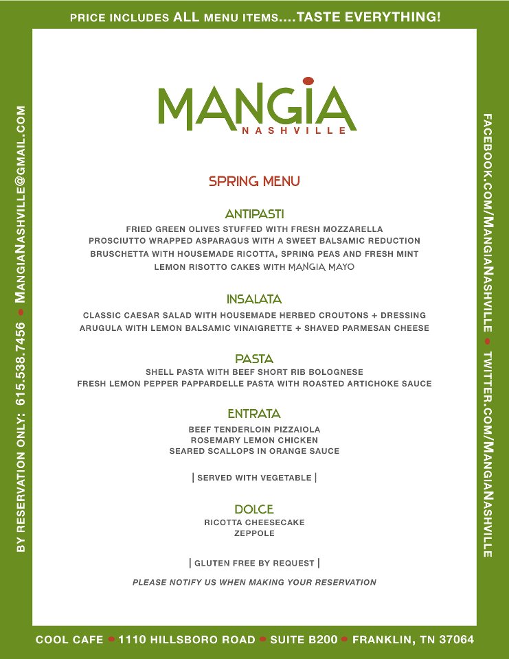 Mangia- Now That’s Italian! – Eat. Drink. Smile.